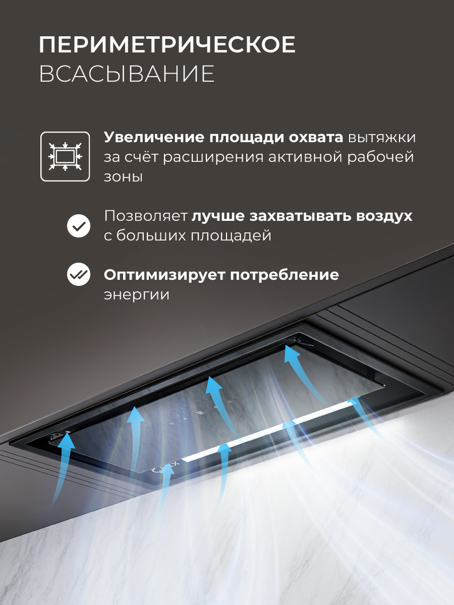 Полновстраиваемая вытяжка LEX HYPER 600 GS INVERTER BL - купить с ...